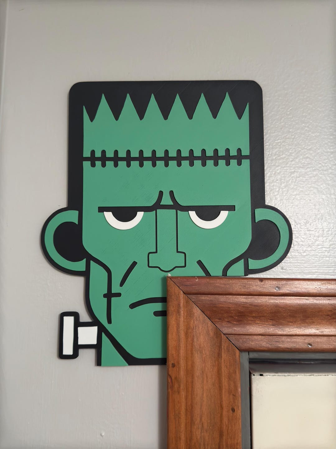 Frankenstein Door Topper – Left or Right – 3D Printed Halloween Decor ...