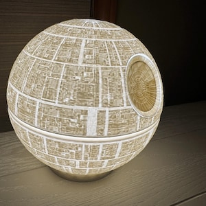3D Printed Death Star Lamp – Star Wars Decor, RGB Color Changing - Etsy