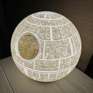 Illuminate Your Space With a 3D Printed Death Star Lamp - Perfect for ...