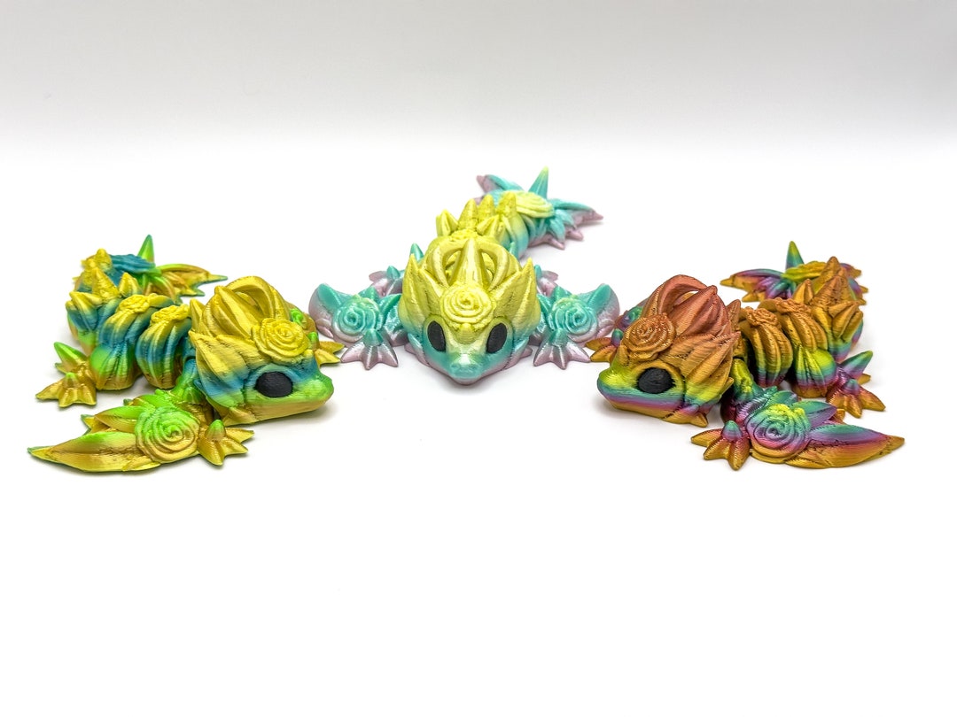 Articulated Rose Wyvern: 3D Printed Fidget Toy - Etsy UK