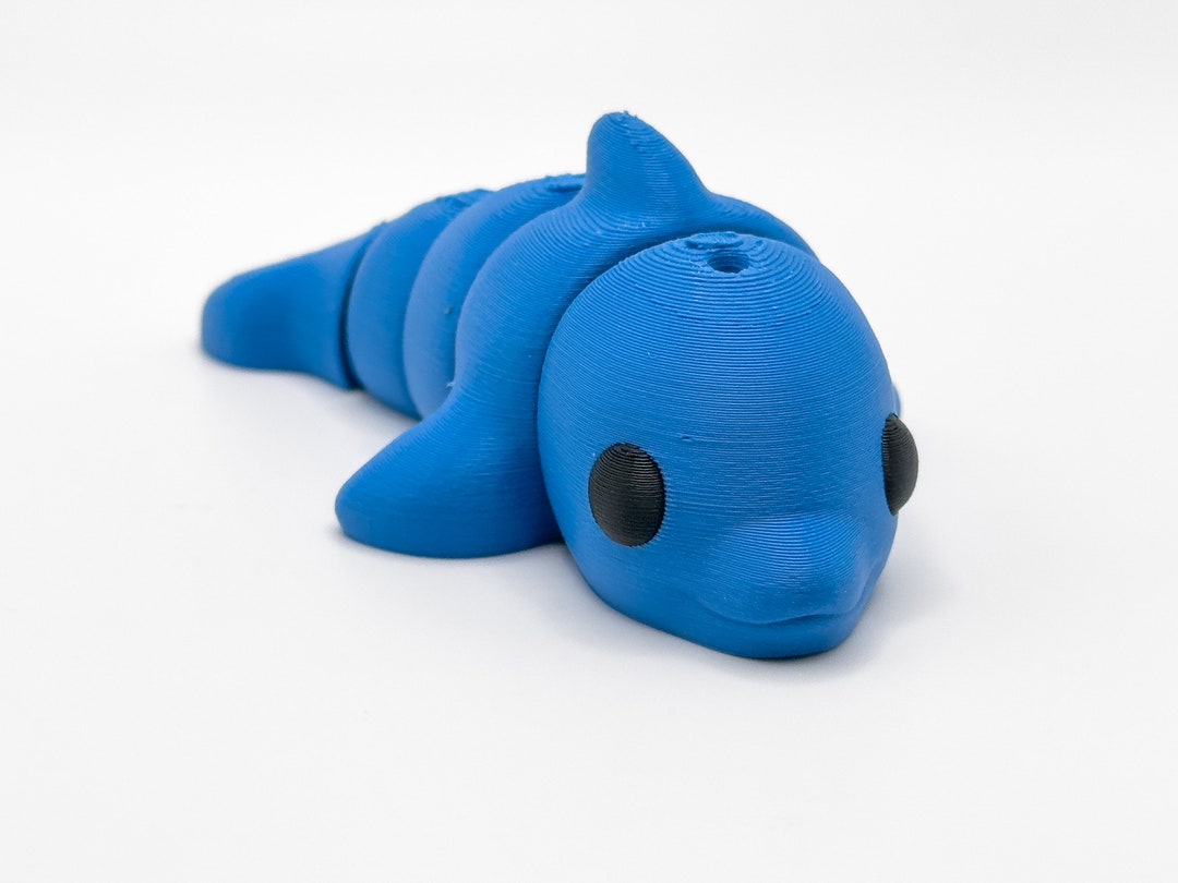 Playful 3D Printed Dolphin Fidget Multiple Colors Available Perfect for ...