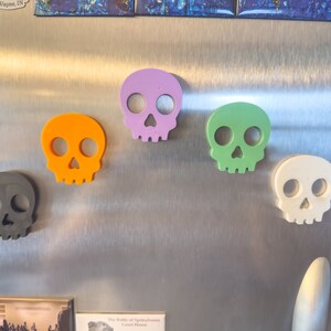 Spooky and Playful 3D Printed Skull Magnet - Halloween Decor and Fridge ...