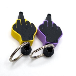 Mini Flip Middle Finger Keychain: 3D Printed Fidget Toy - Etsy