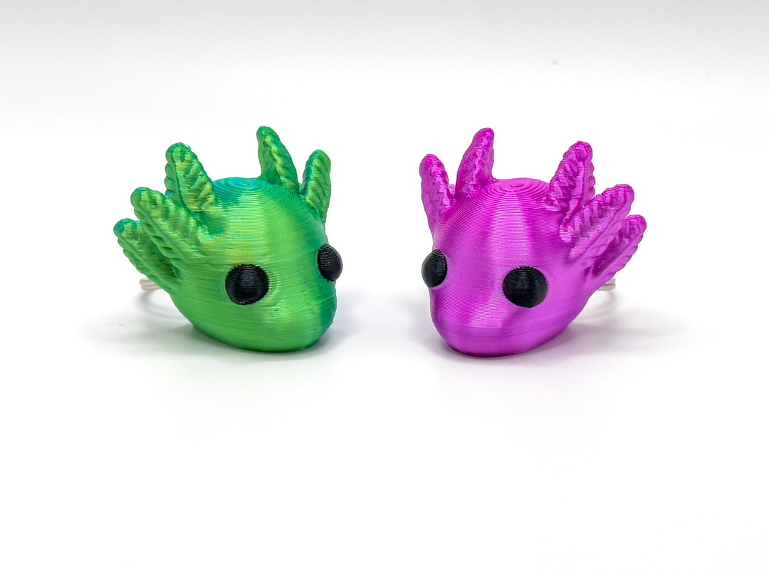 Axolotl Head Keychain / ZOU3D / 3D Printed - Etsy Australia