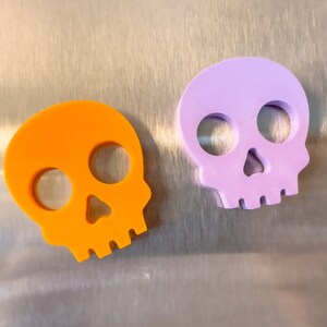 Spooky and Playful 3D Printed Skull Magnet - Halloween Decor and Fridge ...