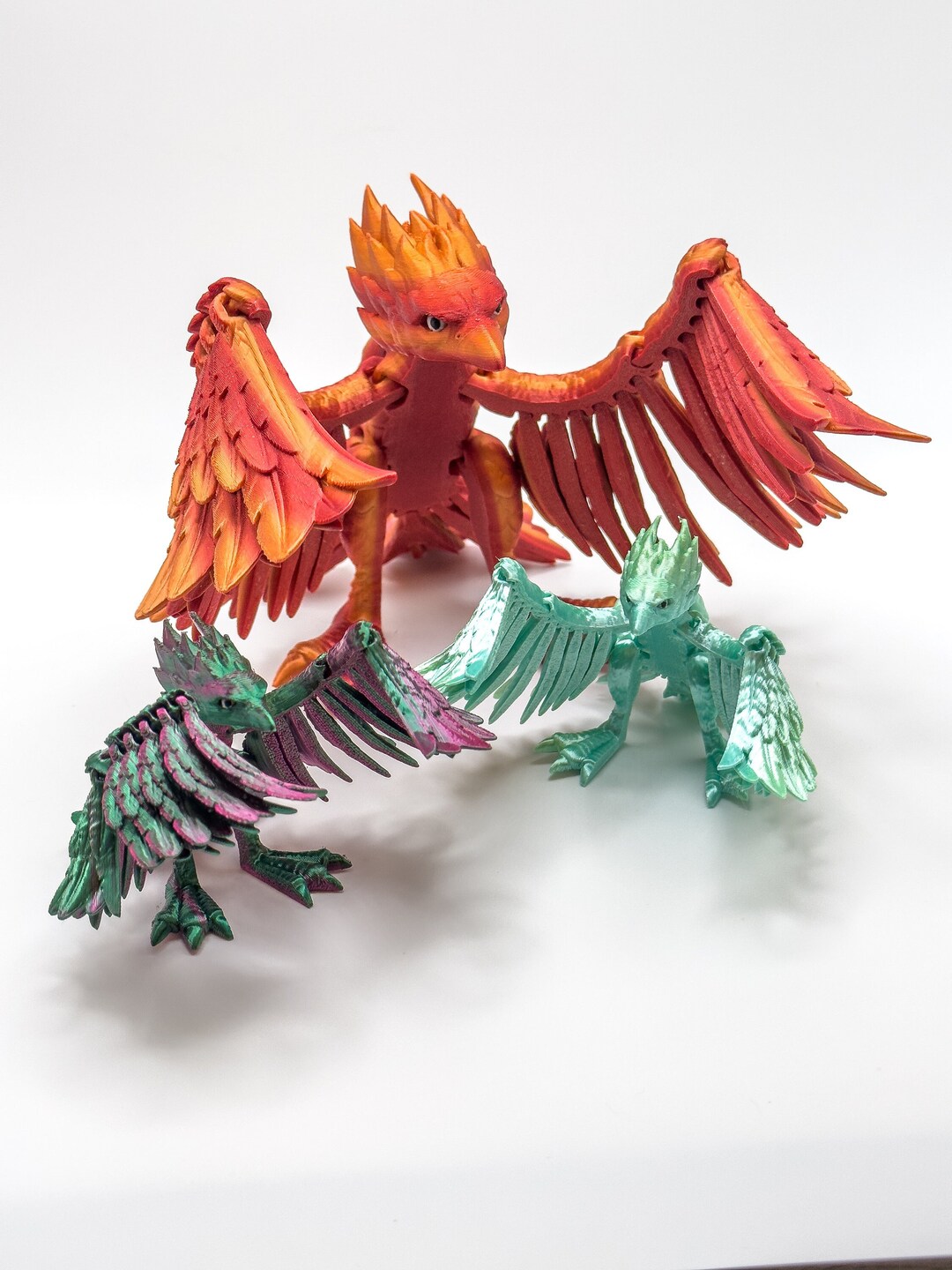 Flexi Phoenix / Phoenix Toy / Phoenix Fidget / Fidget / Articulating ...