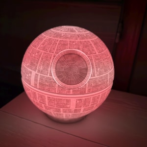 Illuminate Your Space With a 3D Printed Death Star Lamp - Perfect for ...