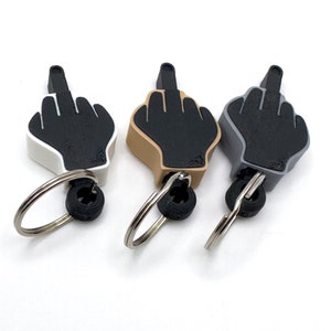 Mini Flip Middle Finger Keychain: 3D Printed Fidget Toy - Etsy