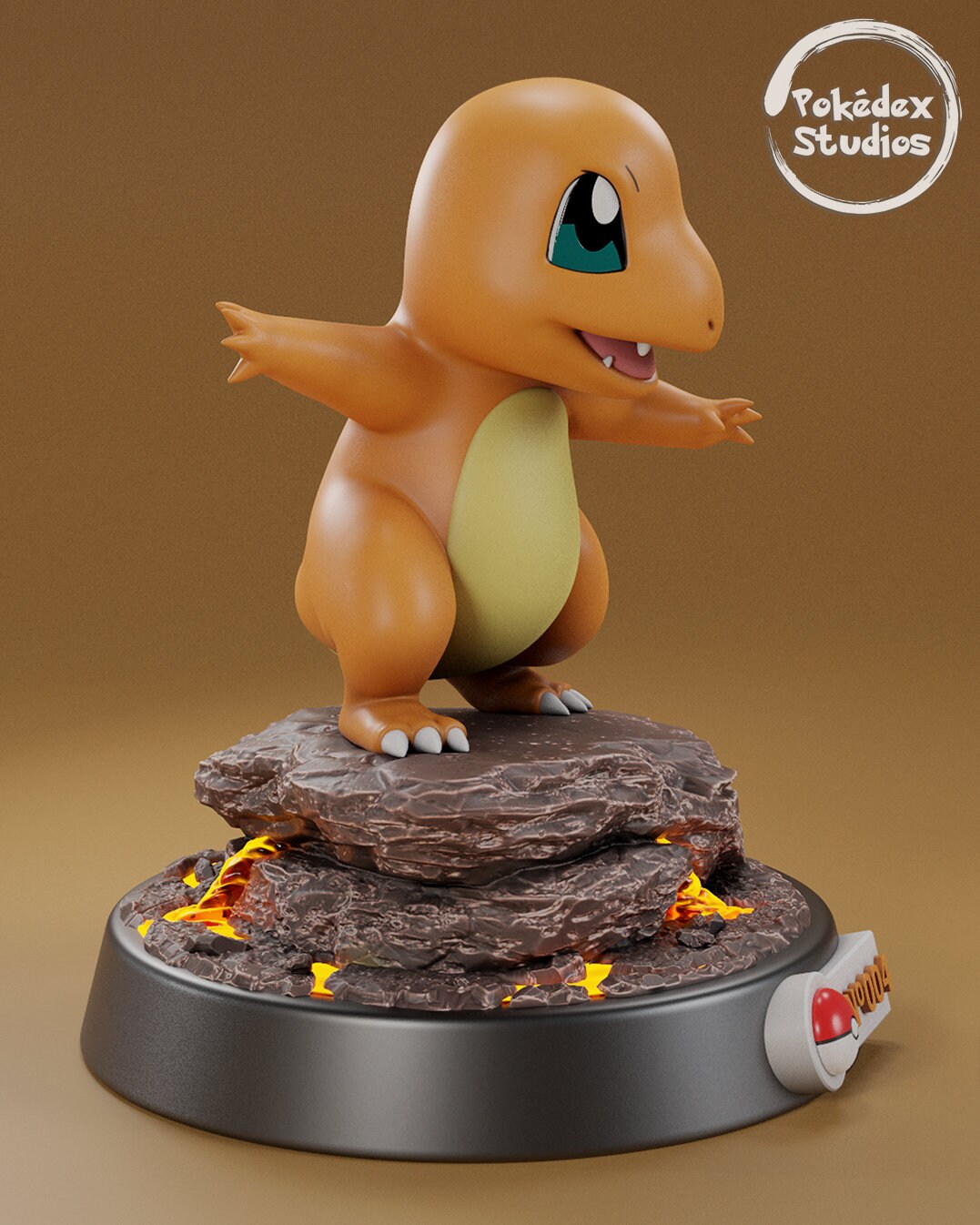 3D Printed Charmander Unpainted - Etsy
