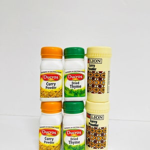 Lion Curry Powder, Ducros Dried Thyme, Ducros Curry Powder. - Etsy