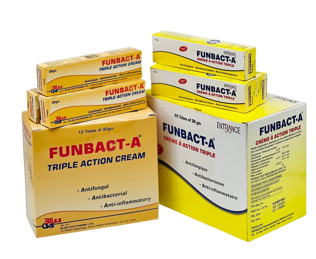 FUNBACT A Cream Triple Action Cream Funbact A Etsy UK FUNBACT A Cream Triple Action Cream Funbact A Etsy UK