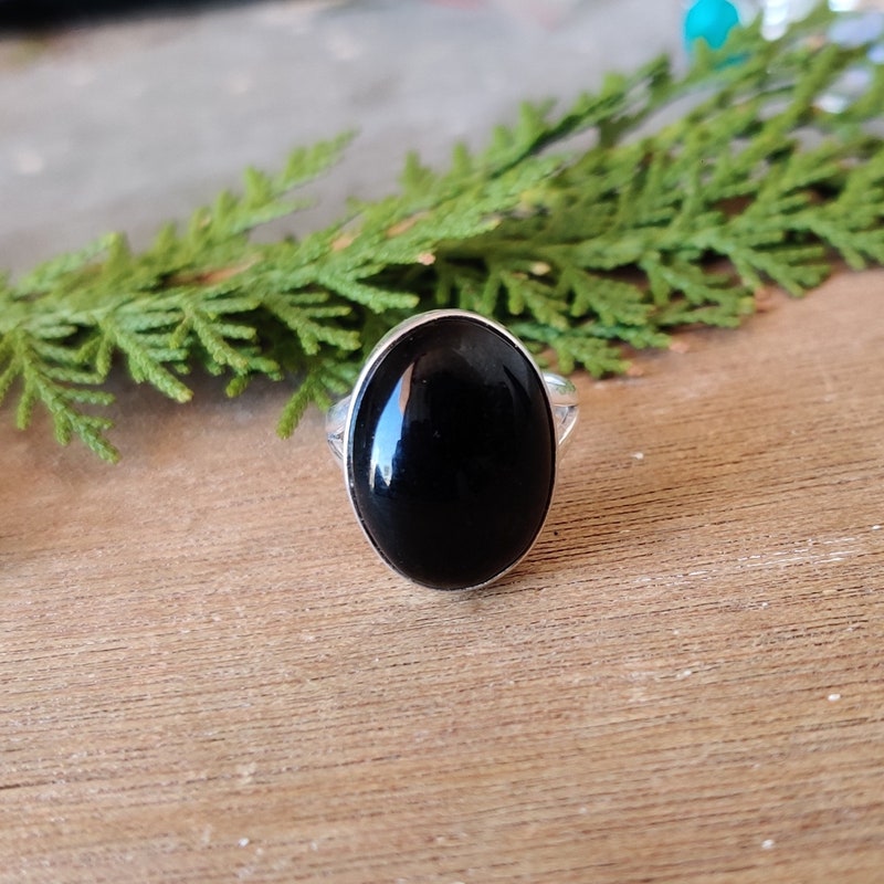 Black Onyx Ring - Etsy