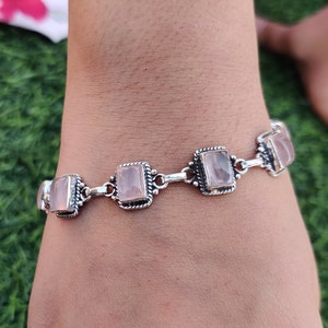 Rose Quartz Bracelet - Etsy