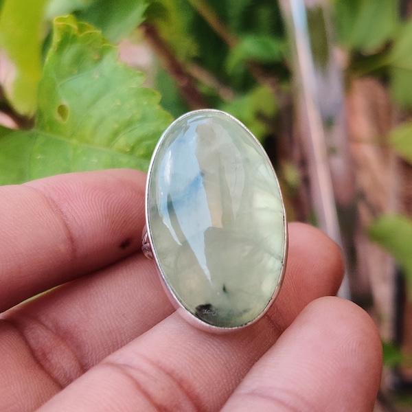 Prehnite Ring - Etsy