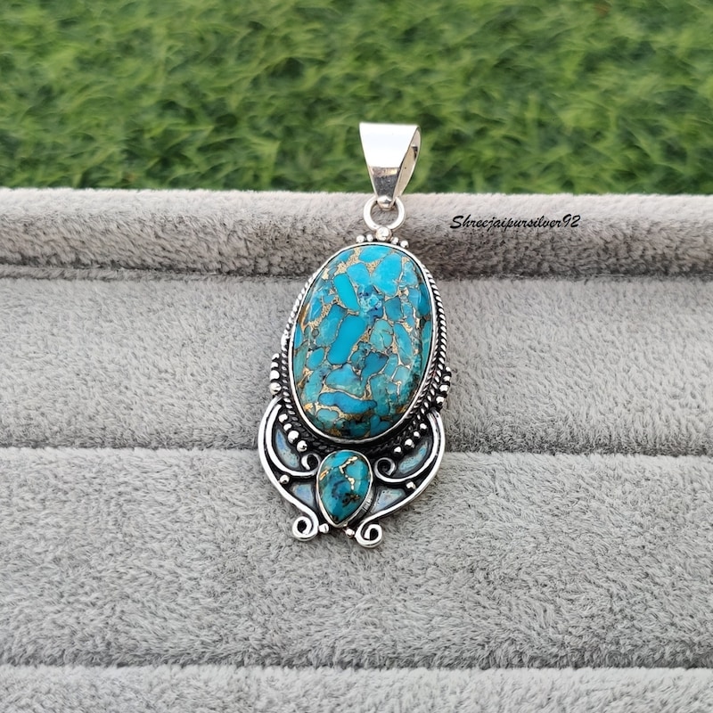 Turquoise Pendant - Etsy