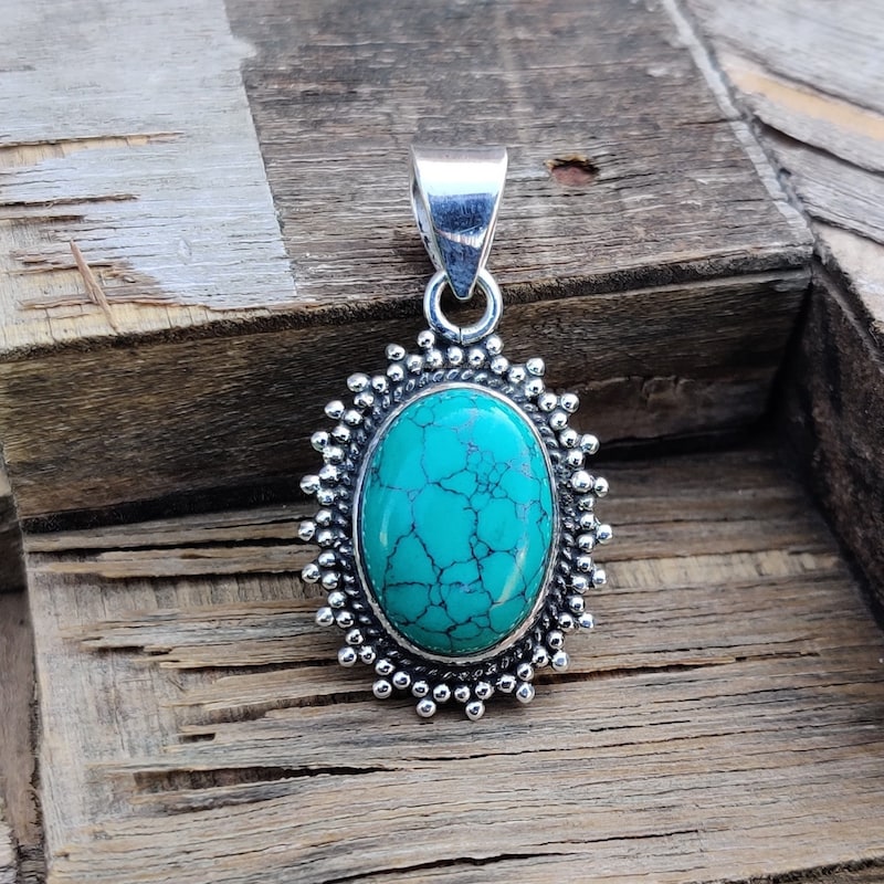 Turquoise Pendant - Etsy