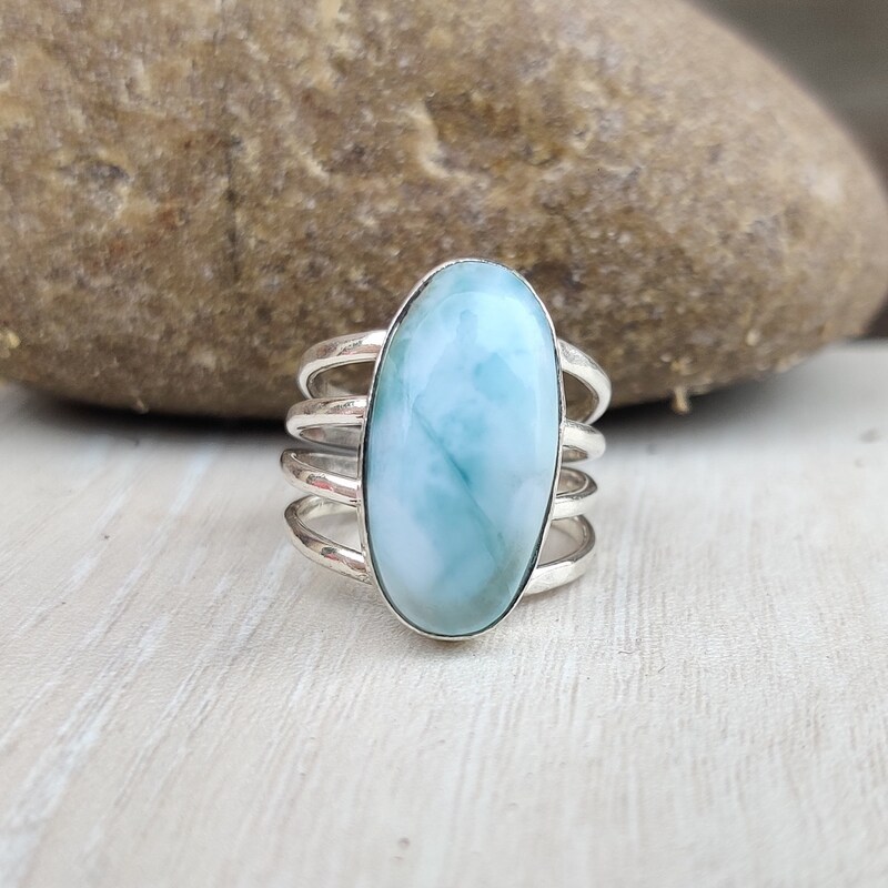 Larimar Ring - Etsy