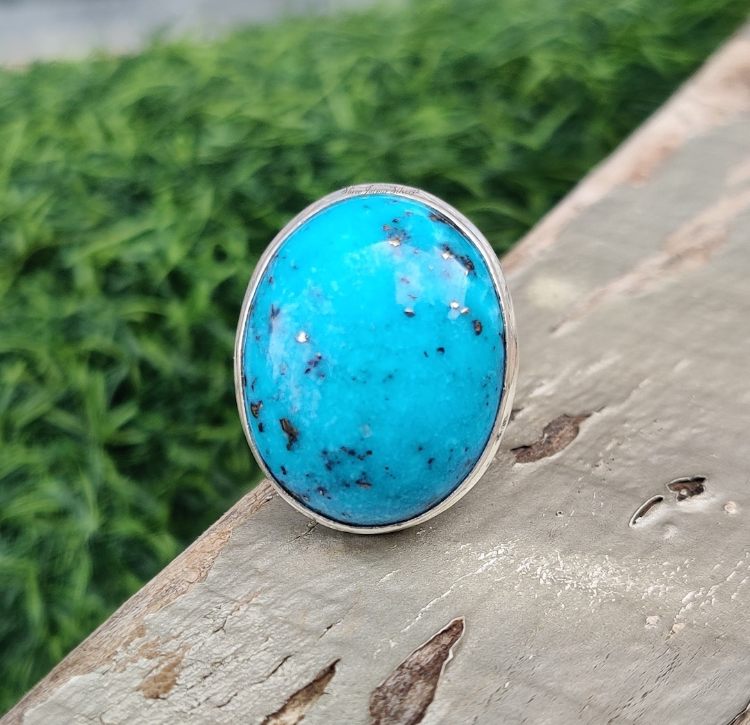 Shattuckite Ring, Solid Sterling Silver Ring,natural Shattuckite Ring ...