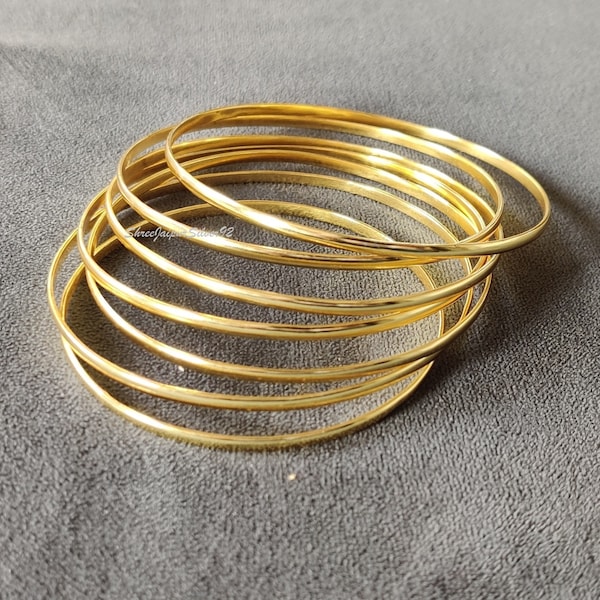 Brass Bangle Set - Etsy