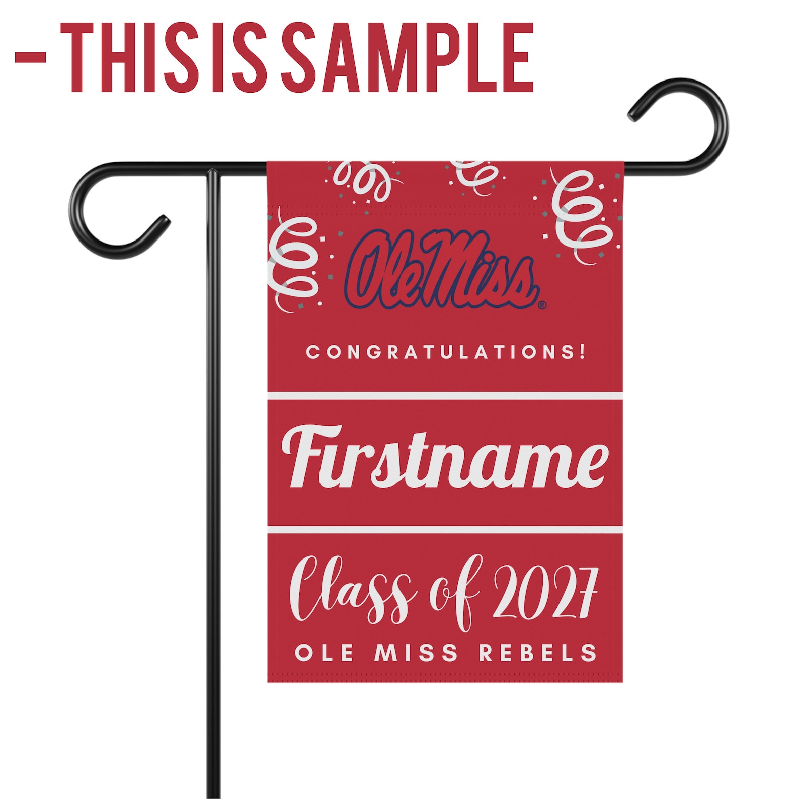 Custom College Bound Yard Flag, Custom College Sign, College Garden ...