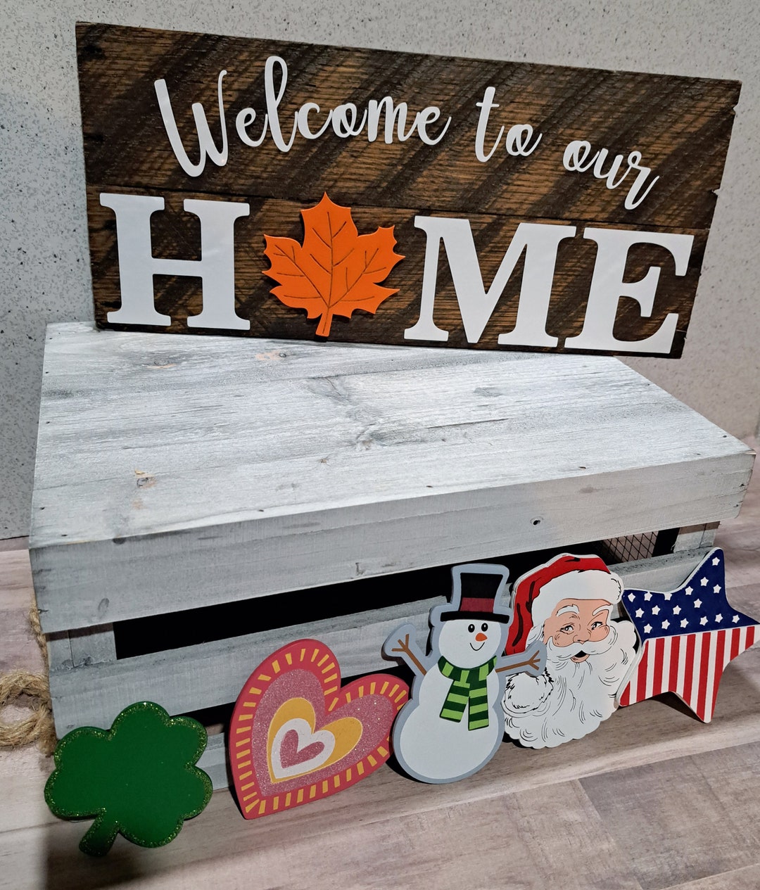Welcome to Our Home Pallet Sign, Interchangeable Welcome Sign, Cute ...