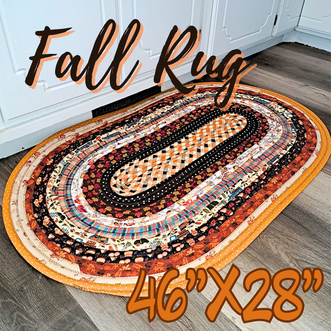 Fall Rug, Fall Jelly Roll Rug, Rug, Holiday Rug, Fall Decor, Kitchen ...