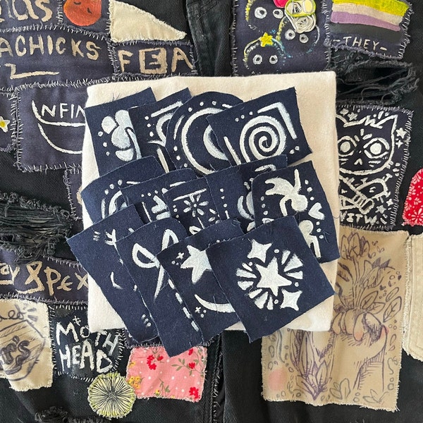 Hand Painted Patch - Etsy