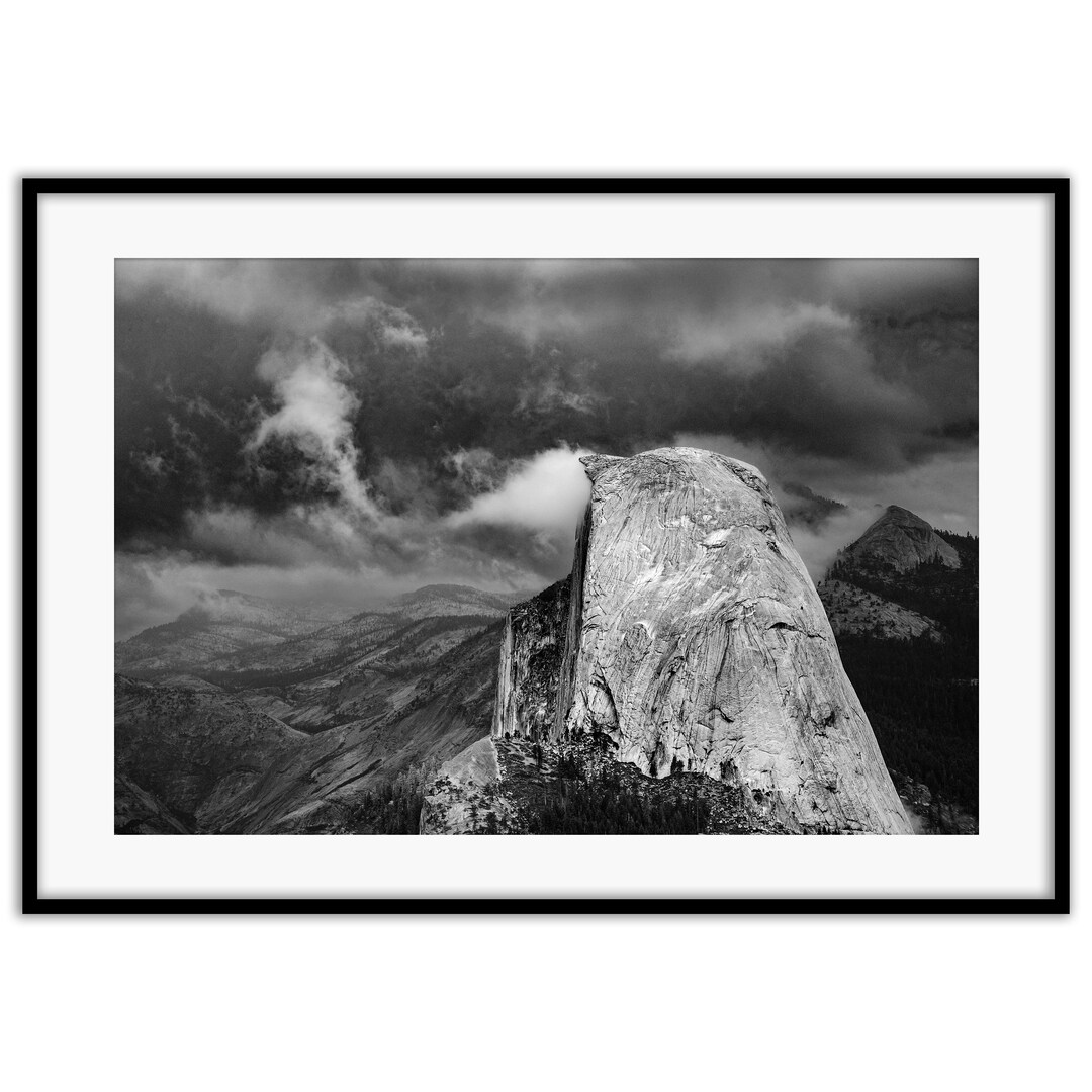 Half Dome Yosemite Thundercloud Photo Print Yosemite Print, Half Dome ...