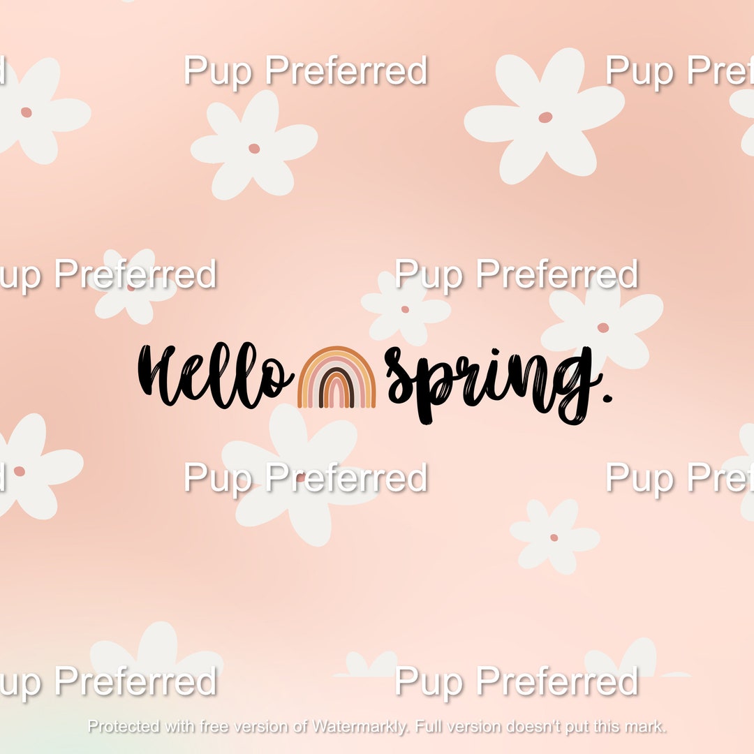 Hello Spring, Floral Desktop Background , Beige Desktop Wallpaper ...