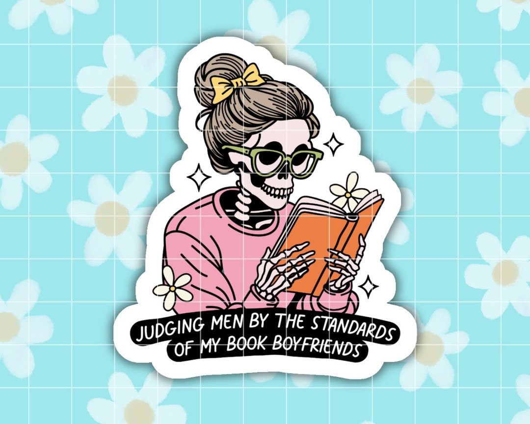 Book Boyfriends Sticker, Bookish, Booktok, Romance Books, Book ...