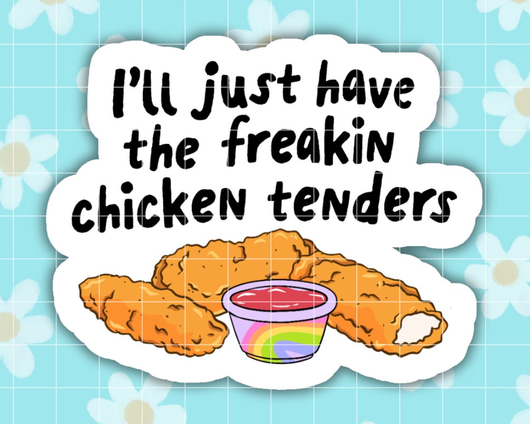 I'll Have the Chicken Tenders, Funny Sticker, Kindle, Kindle Sticker ...