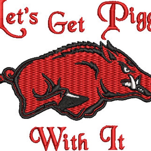 Machine Embroidery Design Hog Football Sketch INSTANT DOWNLOAD - Etsy