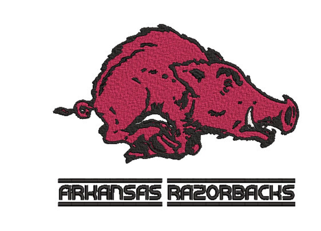1955 Razorback Hogs Arkansas Machine Embroidery Design - Etsy