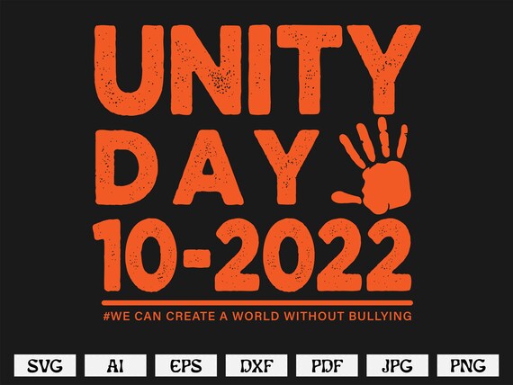Unity Day Gift Be Kind Svg Stop Bullying Svg Anti Bullying - Etsy