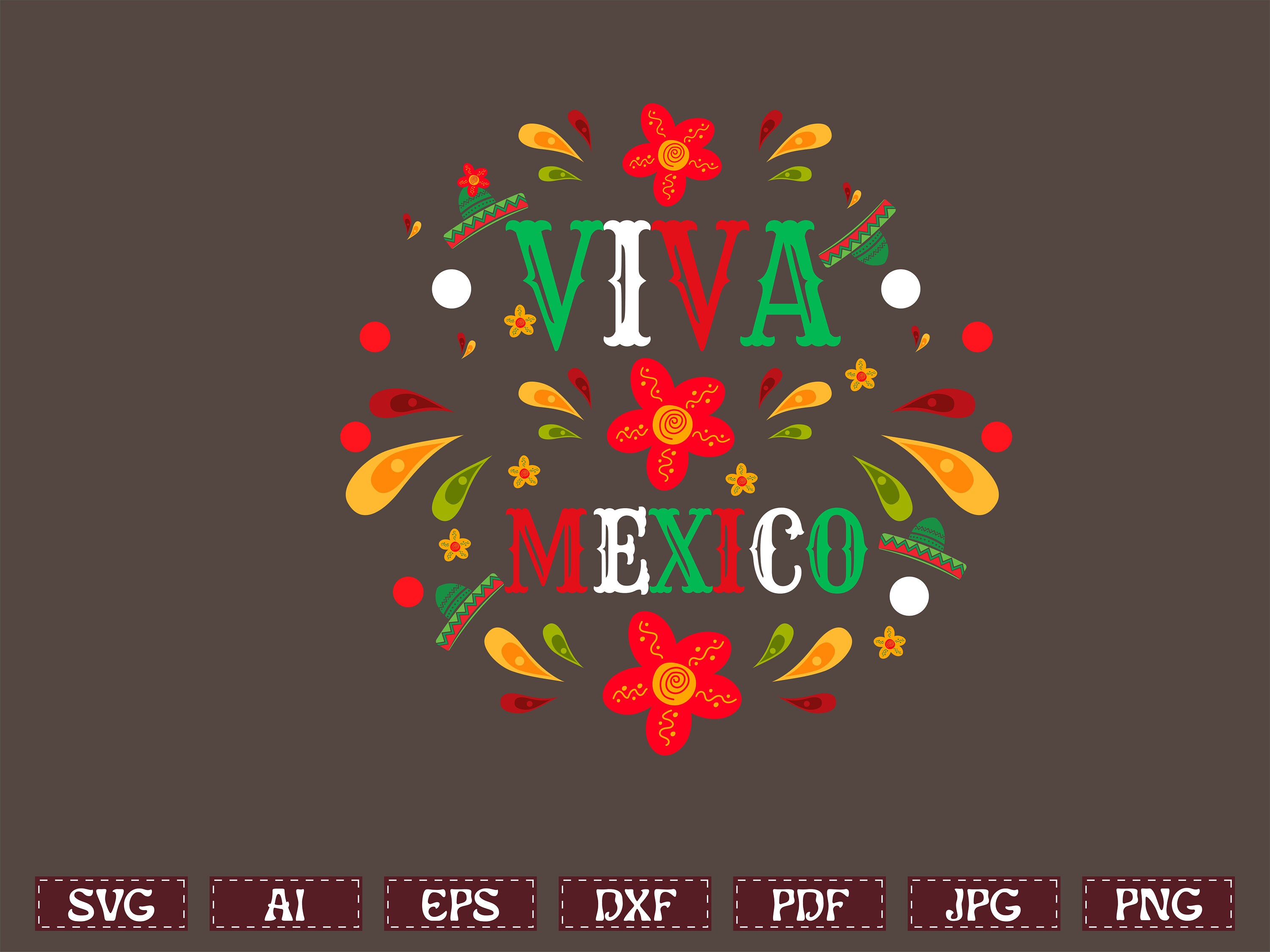 Viva Mexico SVG, Mexico Svg, September 16th Svg, Mexican Independence ...