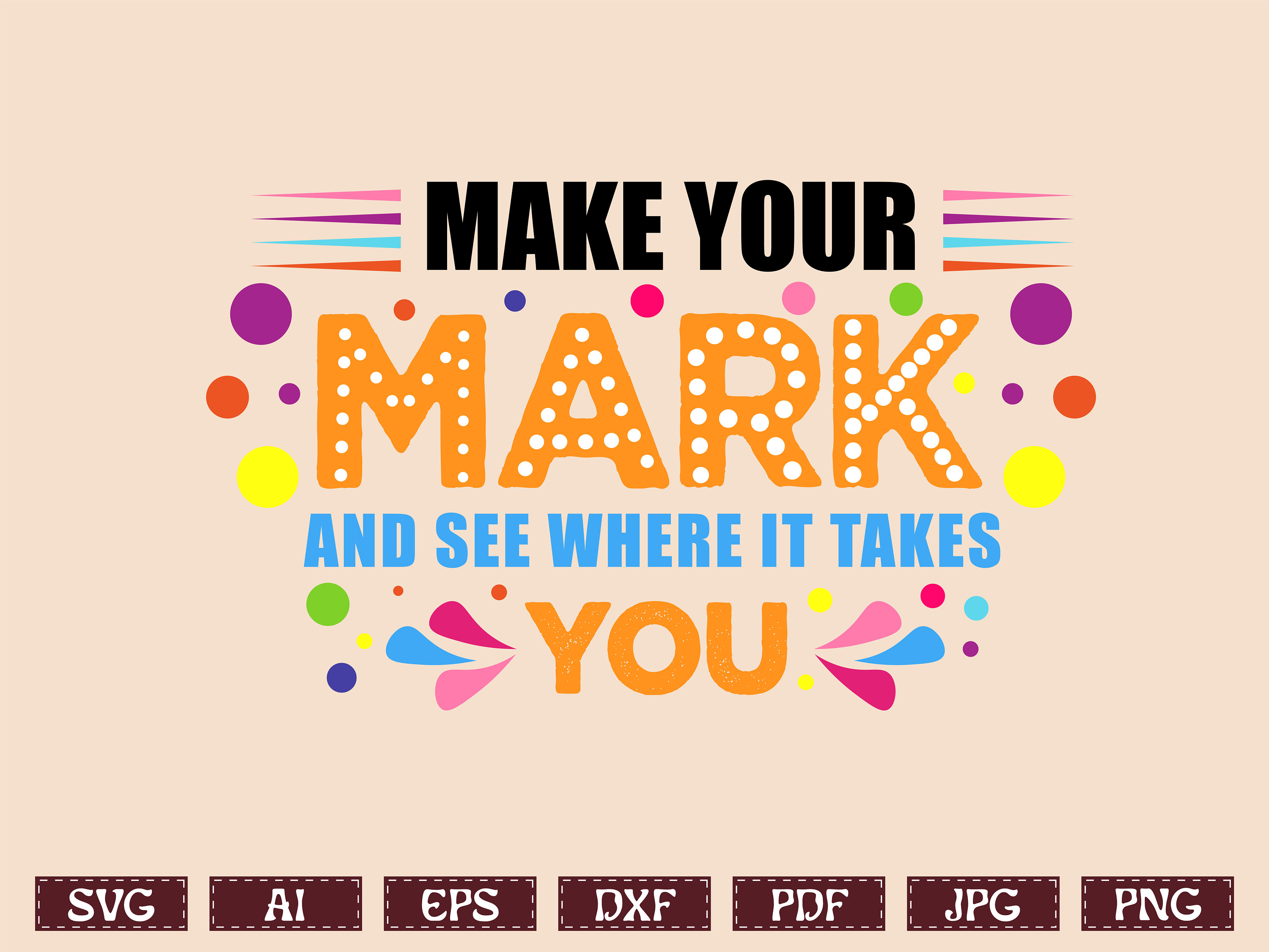 Happy Dot Day Svg Make Your Mark and See Where It Takes You - Etsy