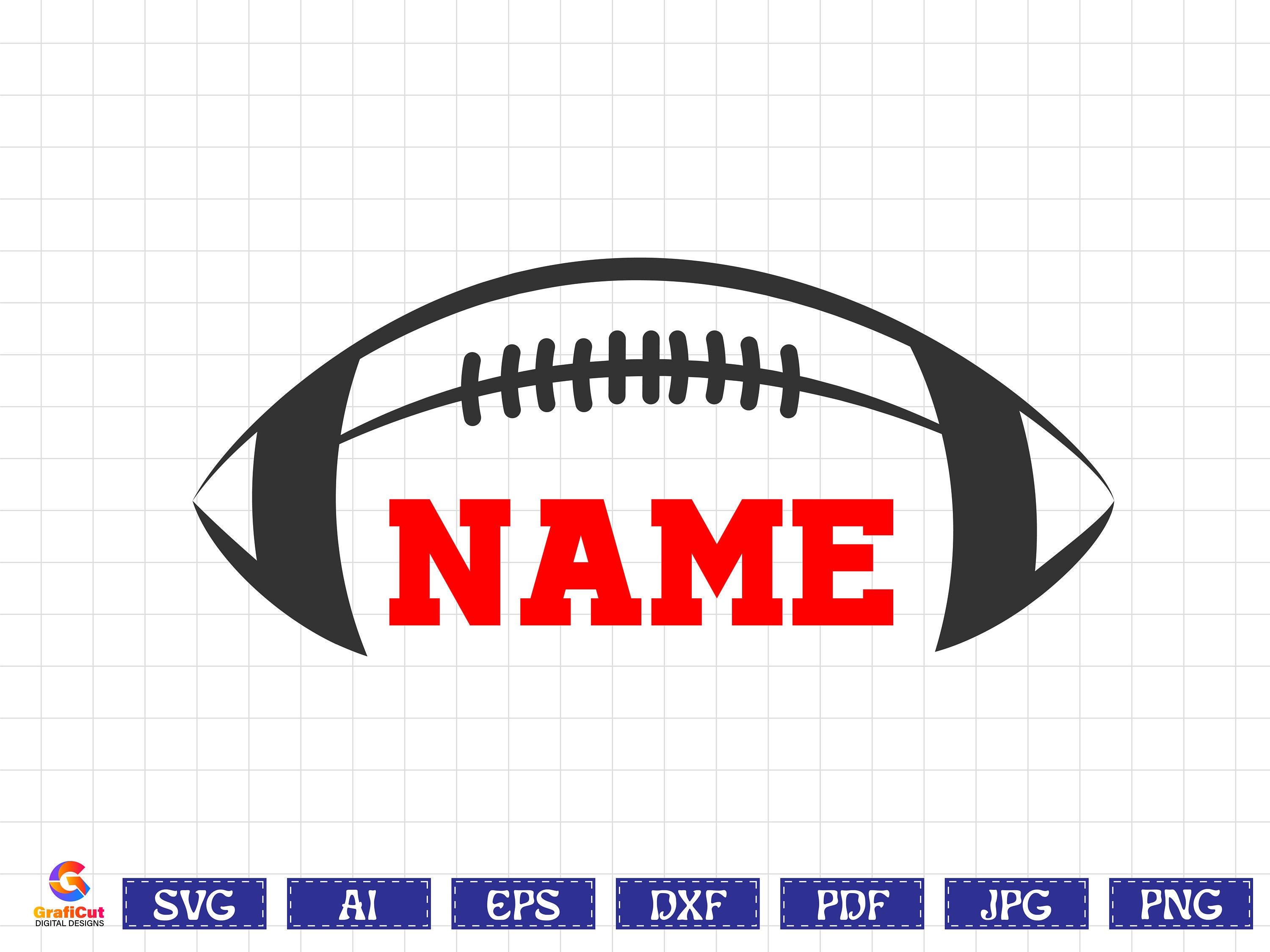 Football Player Svg Football Name Football Team Svg Half - Etsy