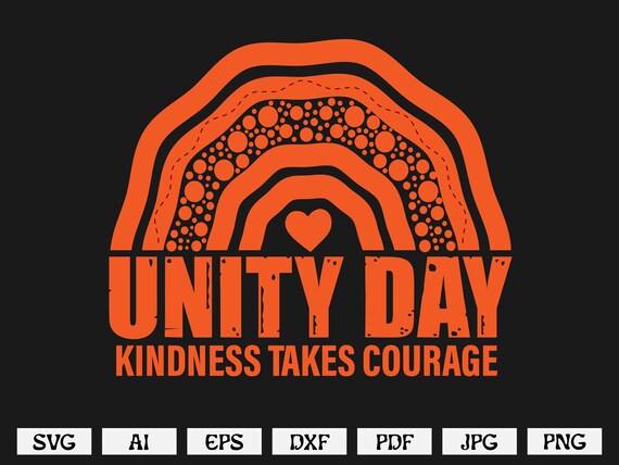 Unity Day Gift Be Kind Svg Stop Bullying Svg Anti Bullying - Etsy