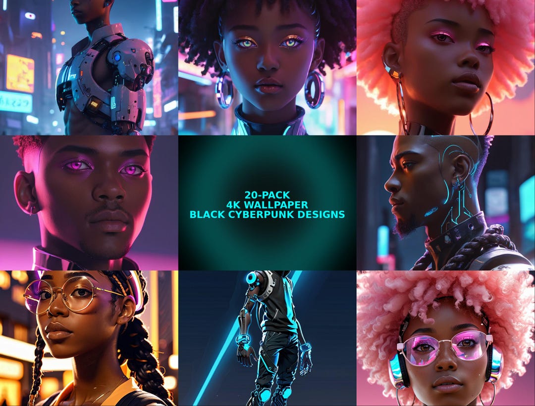 20-pack | 4K Cyberpunk Wallpapers | Vibrant Portraits by HDI Art Studio ...