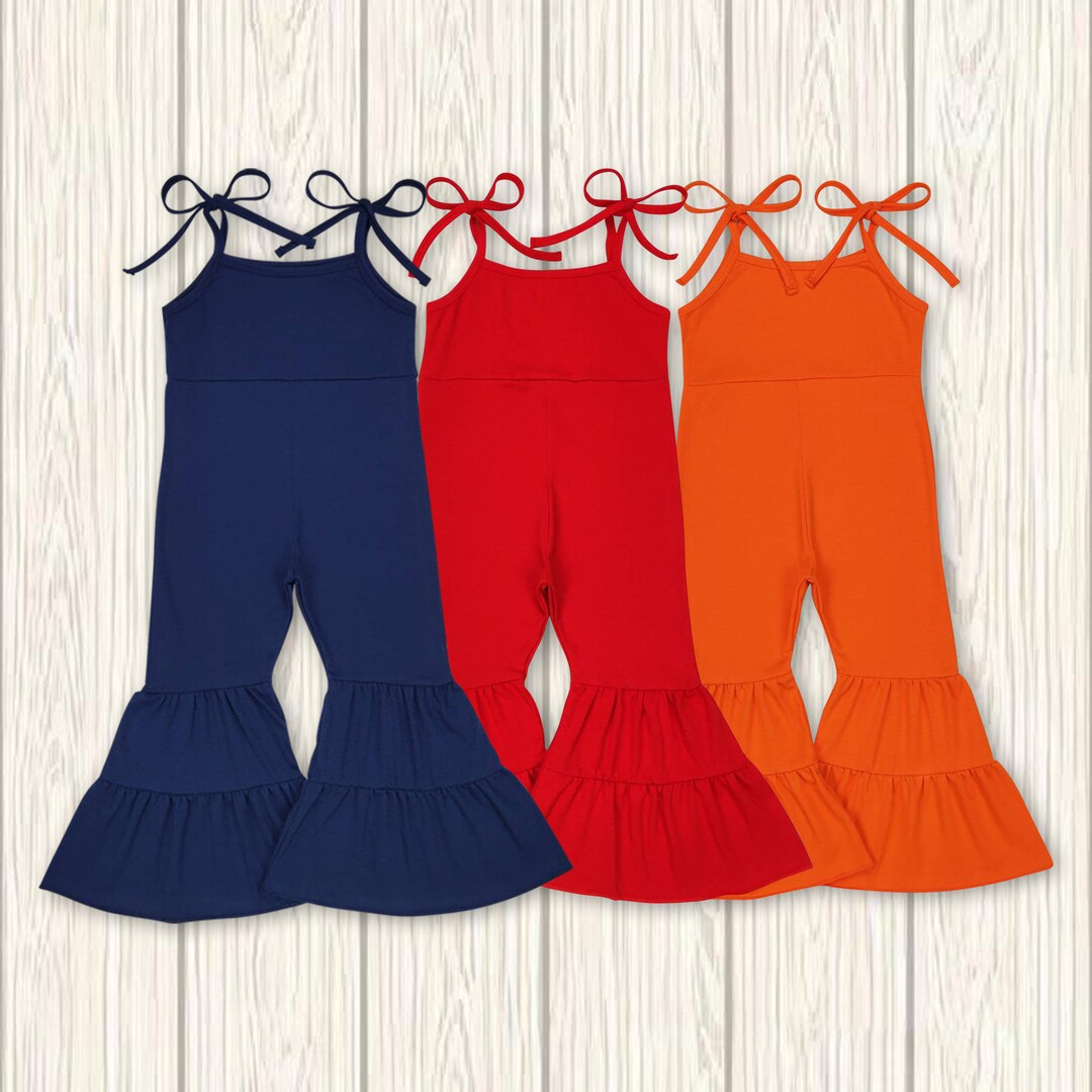 Toddle Girls One Piece Cotton Jumpsuitbaby Girls Cotton - Etsy