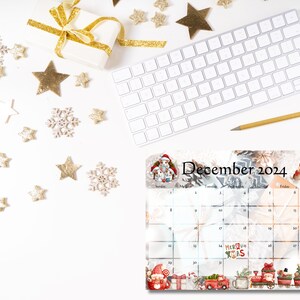 12 Month Calendar, Editable Template, Fillable, Digital Calendar, 2024 ...