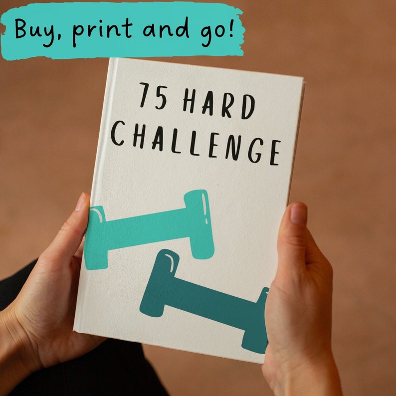 75 Hard Challenge Planner, 75 Hard Challenge, Fitness Planner, Fitness ...