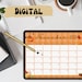 12 Month Calendar, Editable Template, Fillable, Digital Calendar, 2024 ...