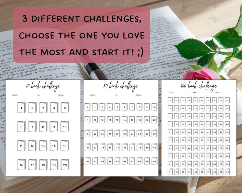 Book Reading Tracker, Book Reading Planner, Reading Tracker, Reading ...