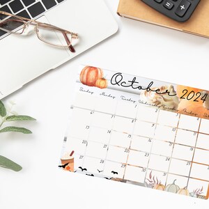 12 Month Calendar, Editable Template, Fillable, Digital Calendar, 2024 ...