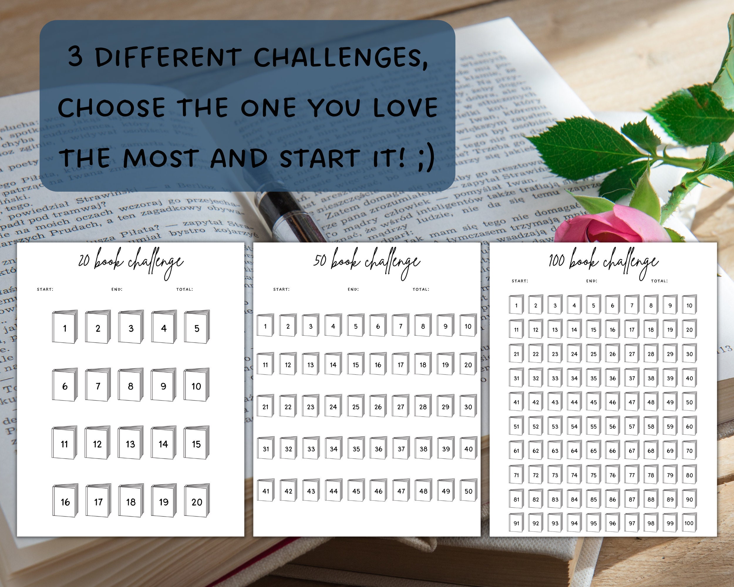 Book Reading Tracker, Book Reading Planner, Reading Tracker, Reading ...