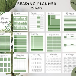 Book Reading Tracker, Book Reading Planner, Reading Tracker, Reading ...
