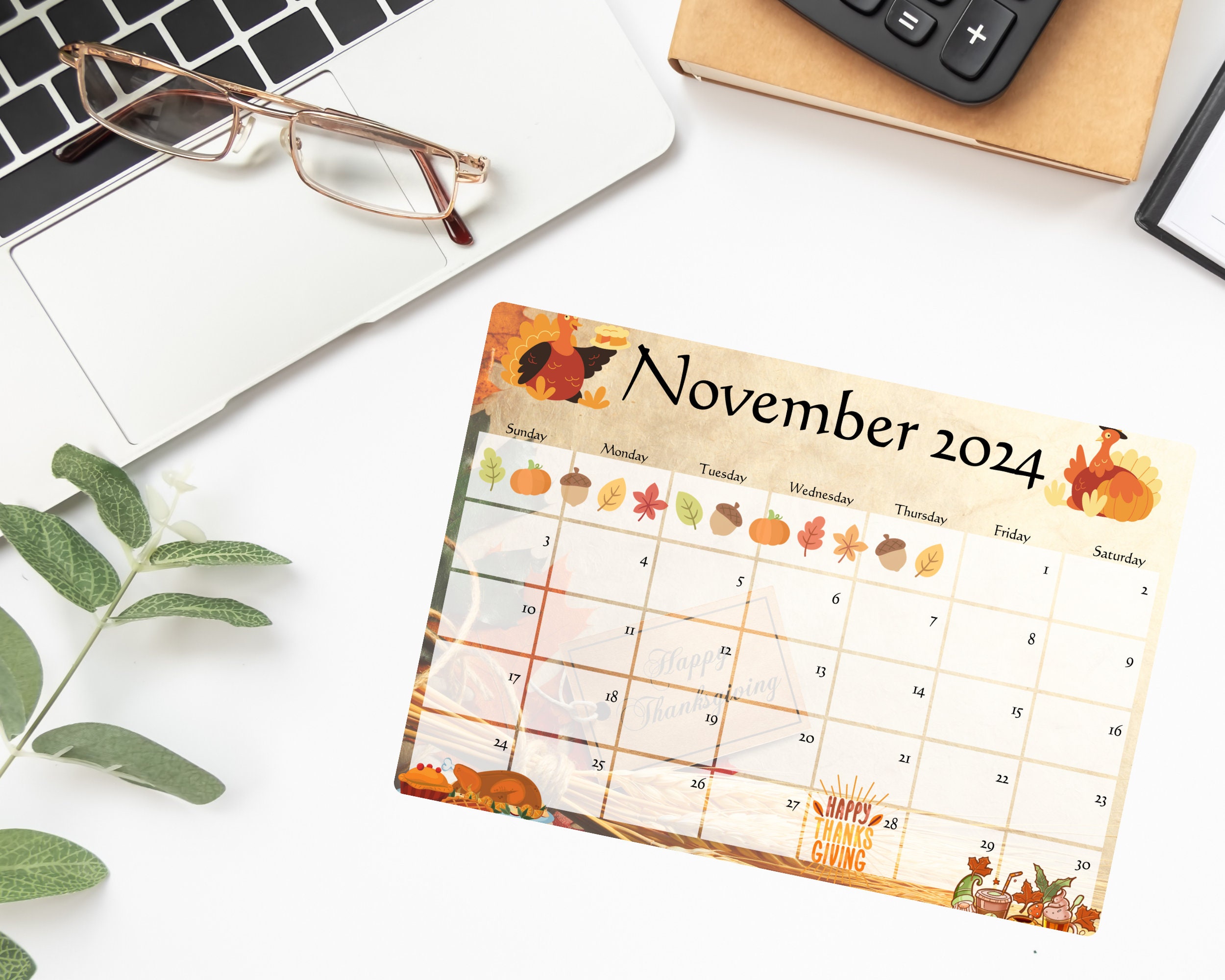 12 Month Calendar, Editable Template, Fillable, Digital Calendar, 2024 ...