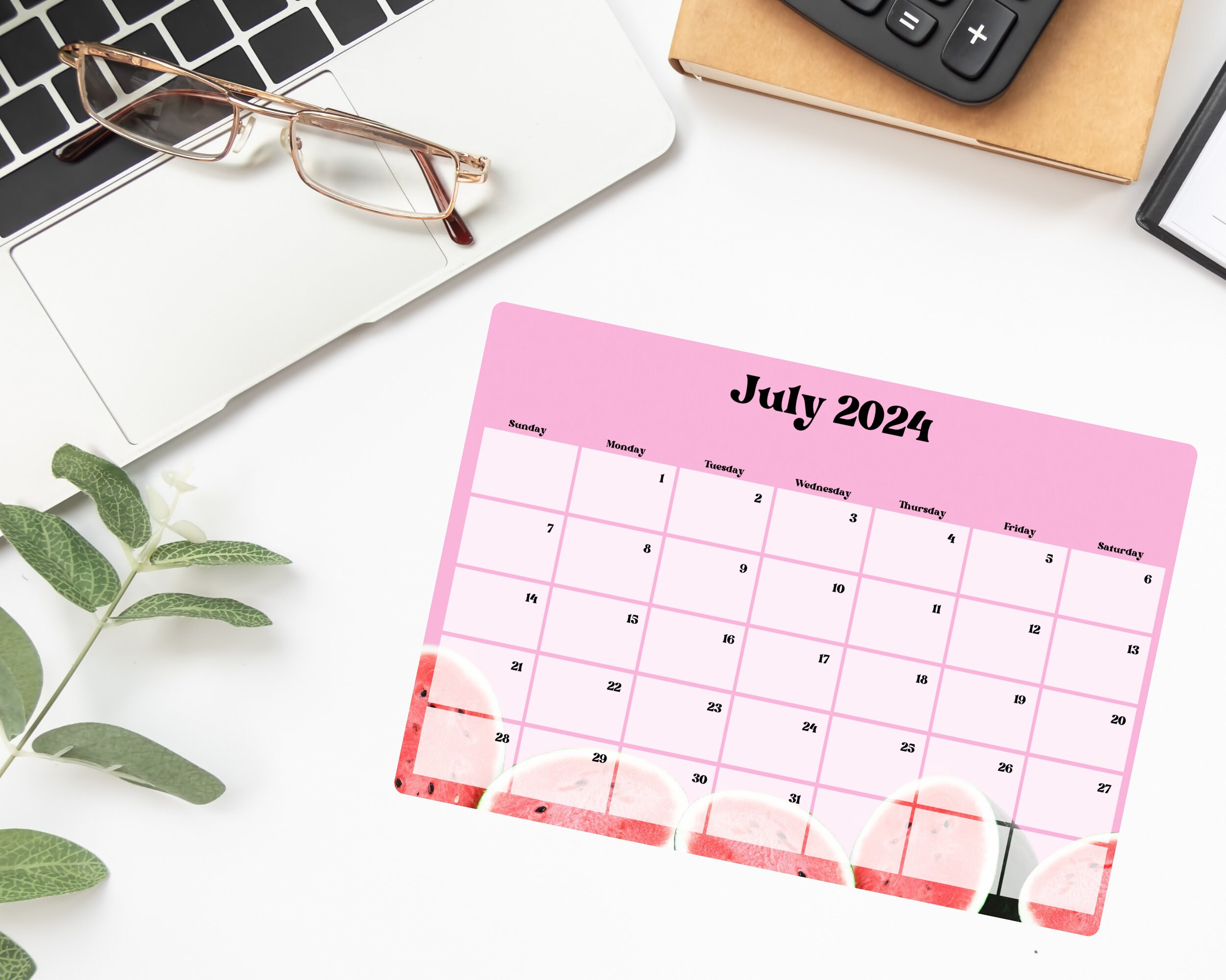 12 Month Calendar, Pink, Editable Template, Fillable, Digital Calendar ...
