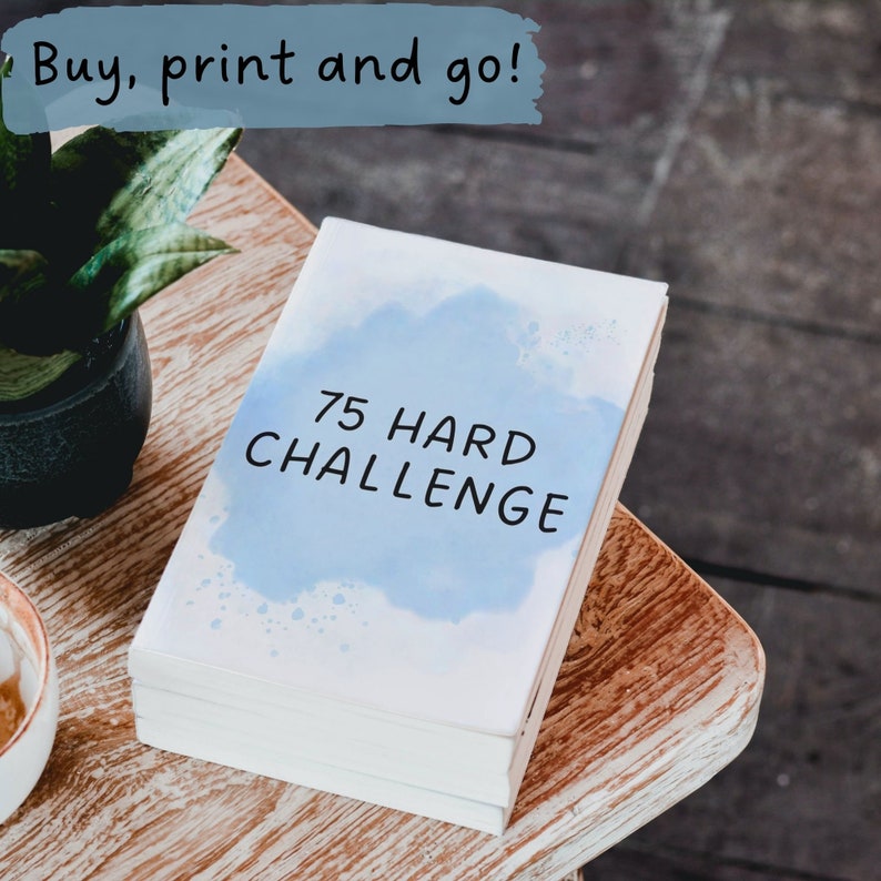 75 Hard Challenge Tracker, 75 Hard Challenge, Fitness Planner, Fitness ...